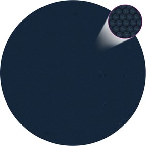 vidaXL Plovoucí PE solární plachta na bazén 210 cm [92995] Barva: Černo-modrá