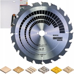 Kotoučová pila 315x3,2x30 Z20 Construct Wood