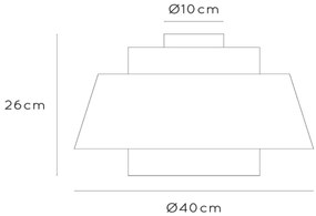 Lucide 21135/01/38 - Stropní svítidlo TRIBUTE 1xE27/40W/230V krémová