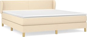 Box spring postel s matrací krémová 180x200 cm textil 3126666