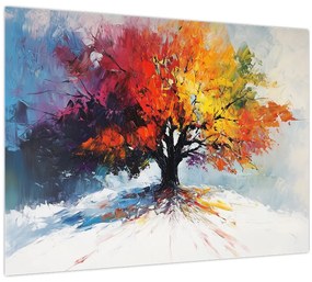 Obraz - Pestrobarevný strom (70x50 cm)