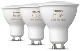LED žárovka GU10 Philips Hue 3ks 4,3W (50W) White and Color Ambiance (2000-6500K/RGB) stmívatelná