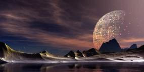 Obraz futuristická planeta Varianta: 100x50