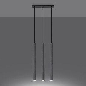 Sollux Lighting Závěsné svítidlo PASTELO 3L betonové