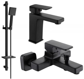 Mexen Cetus DQ45 koupelnový set, černý - 744303DQ45-70