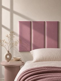 Sinsay - Obdélníkové čalouněné panely 3 pack - pastelová růžová