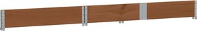 Zahradní truhlík hnědý 150 x 100 cm masivní borové dřevo 3295414