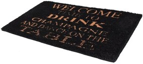 La finesse Rohožka Drink champagne 40x70 cm, černá barva, bílá barva, plast