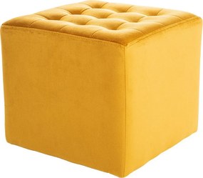 Casarredo - Komfort nábytek Taburet LORI, VELVET žlutá curry