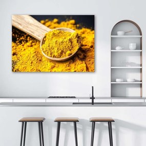 Obraz na plátně Kurkuma koření žlutá - 120x80 cm