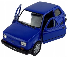008805 Kovový model auta - Nex 1:34 - Fiat 126 Modrá