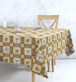 Ubrus PVC DC-680-hnědý, Role 140cm x 20m