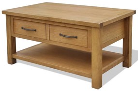 Konferenční stolek 88 x 53 x 45 cm masivní dubové dřevo 242745