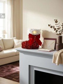 Sinsay - Vánoční LED dekorace ve tvaru boty Santa Clause - vícebarevná