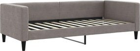 Válenda s přistýlkou a zásuvkami taupe 90 x 200 cm textil 3196635