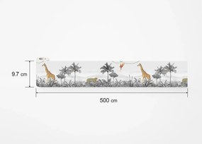 Dětská samolepící bordura na zeď Jungle | 5 m x 9.7 cm | DWBD8129