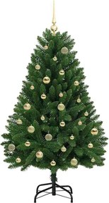 Umělý vánoční stromeček 150 cm 150 LED Teplá bílá PVC a ocel 3395680