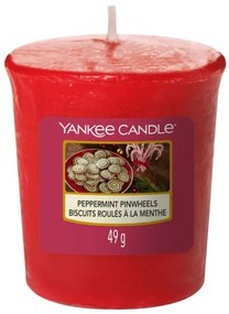 Yankee Candle Vonná Svíčka Votivní Peppermint Pinwheels, 49 g
