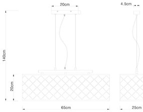 Globo 15229H2 - Lustr na lanku CLARKE 3xE27/60W/230V