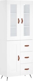Skříň highboard bílá 69,5 x 34 x 180 cm kompozitní dřevo 3198633