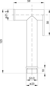 Sapho bidetová sprška kulatá zlatá matná BS616GB