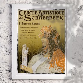 Designovy plakát Cercle de Schaerbeek Expozice Artistique