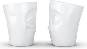 FIFTYEIGHT Vergnügt  Verdutzt bílá / Hrnek / 350 ml
