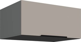 ARIA ta | horní skříňka 80 NAGU-36 1F výklopná | 80 cm | HLUBOKÁ | ANTI FINGERPRINT povrch | antracit/béžová
