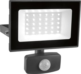 BWO LED reflektor 30 W 2700 lm 5000 K IP44 šedý 15 x 13 x 5 cm s detekt.pohybu