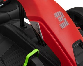Ramiz Dětská motokára na baterie Fast 3 Drift červená + funkce driftu + motory 2x150W + LED rádio + pásy