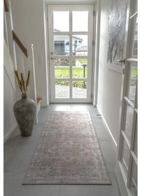Nordic Experience Žinylkový koberec Ajver 80x200 cm, oranžová/modrá