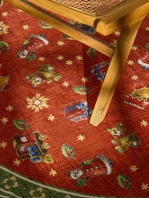 Villeroy & Boch Kusový koberec Toy's delight 106499 Red Green kruh, 200x200 (průměr) kruh, červená, obývací pokoj