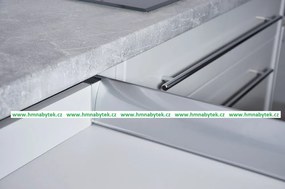 EXTOM Skříňka dolní rohová MALMO D13 U Korpus:: GREY, Dvířka:: permbroke