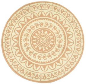 Kulatý koberec LUNA 503786/95855 růžový krémový Rozměr: průměr 120 cm