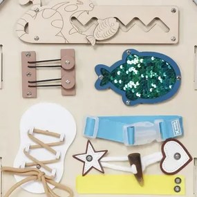 2Kids Toys Activity board Domeček šedá / od 3 let