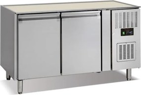 Tefcold GC 72 Chladicí stůl nerez 2 dveřový, šířka 136 cm, ventilované chlazení, bez pracovní desky (30078) – Servis ČR