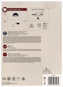 Paulmann 93408 - SADA 3xLED/6,5W IP44 Stmívatelné koupelnové svítidlo COLE 230V