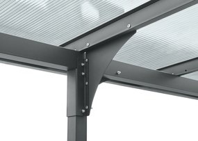 LANIT PLAST, s.r.o. hliníková pergola LANITPLAST ALU 53 antracit + bronz PC LG4121