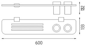 Nimco Police se sklenkami na kartáčky KI X360-58DW-26