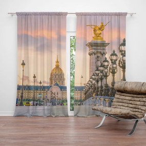 Sablio Závěs Paříž Elysejský palác: 2ks 140x250cm