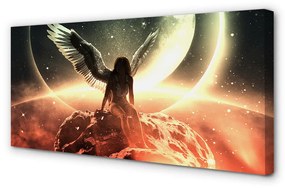 Obrazy na plátně Ženského křídla meteorit měsíc 125x50 cm