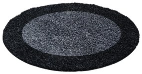 Ayyildiz koberce Kusový koberec Life Shaggy 1503 anthracit kruh - 200x200 (průměr) kruh cm