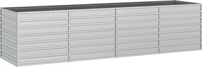 Zahradní vyvýšený záhon 320x80x77 cm pozinkovaná ocel stříbrný 316890