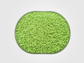 Vopi koberce Kusový koberec Color shaggy zelený ovál - 50x80 cm