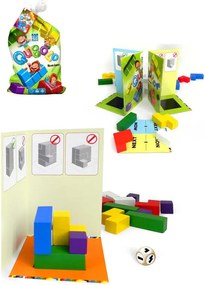 BONAPARTE DŘEVO Hra kostky dřevěné Qubolo 3D *SPOLEČENSKÉ HRY* bn07888