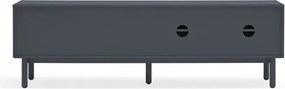 Tmavě šedý TV stolek 180x56 cm Corvo - Teulat