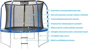 Marimex Standard 305 cm + vnitřní ochranná síť + žebřík