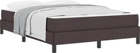 Postel s boxspringem Tmavě hnědá 160 x 200 cm textil 3398503