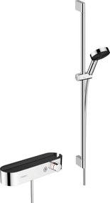 Hansgrohe Pulsify Select S, sprchová souprava 105 3jet Relaxation s termostatem, sprchovou tyčí 90 cm, chromová, HAN-24270000