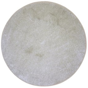 Vopi, Kusový koberec Capri Lux cream kruh, 120x120 (průměr) kruh, béžová, chodba / předsíň
